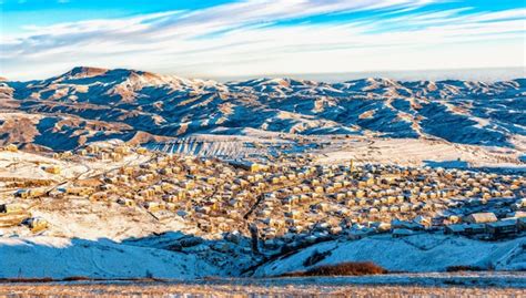 Premium Photo | Aerial view of the village of kubachi in dagestan