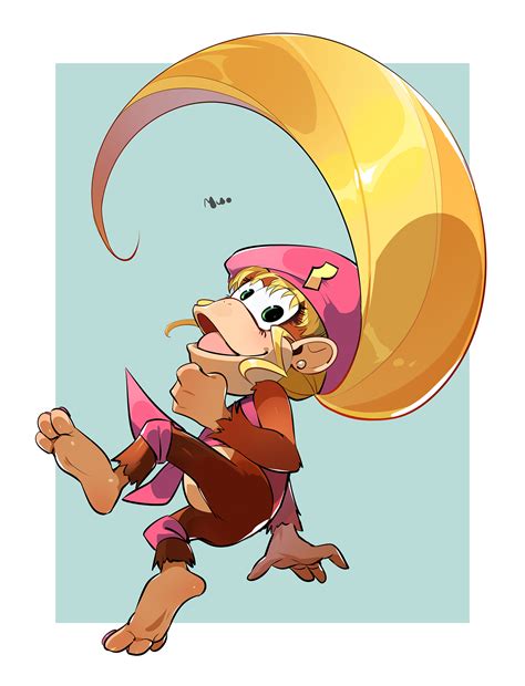 Dixie Kong Donkey Kong Drawn By Mu Mu Danbooru