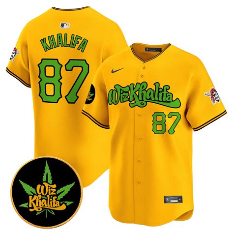 Mens Khalifa 1987 Pittsburgh Pirates Wiz Khalifa Vapor Premier Limited