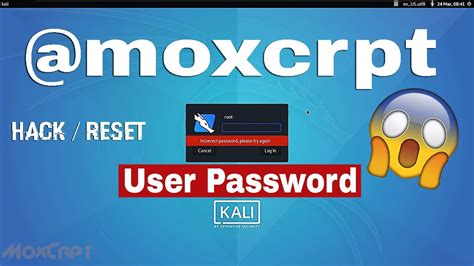 How To Reset Kali Linux Password Hack Root User Linux Password Reset Kali Linux