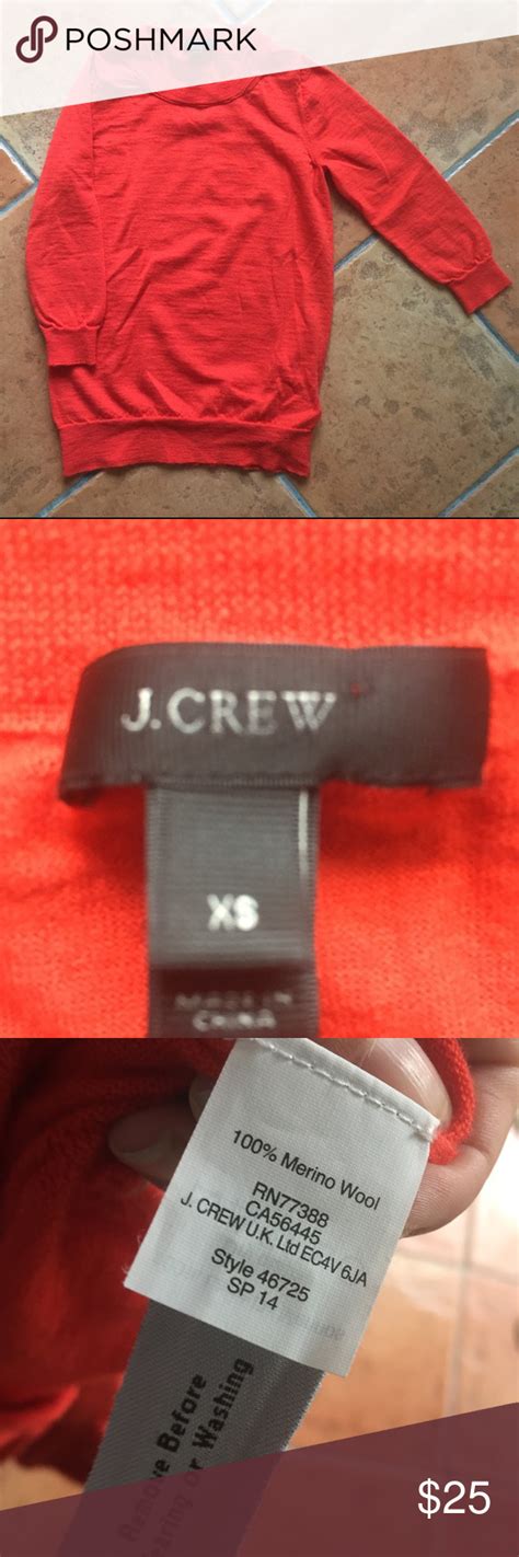 J Crew Sweater Xs 100 Merino Wool