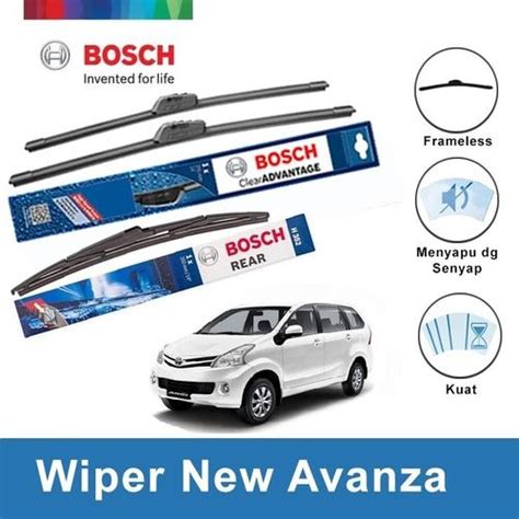Promo Wiper Depan Belakang Avanza New Xenia BOSCH Frameless ADVANTAGE