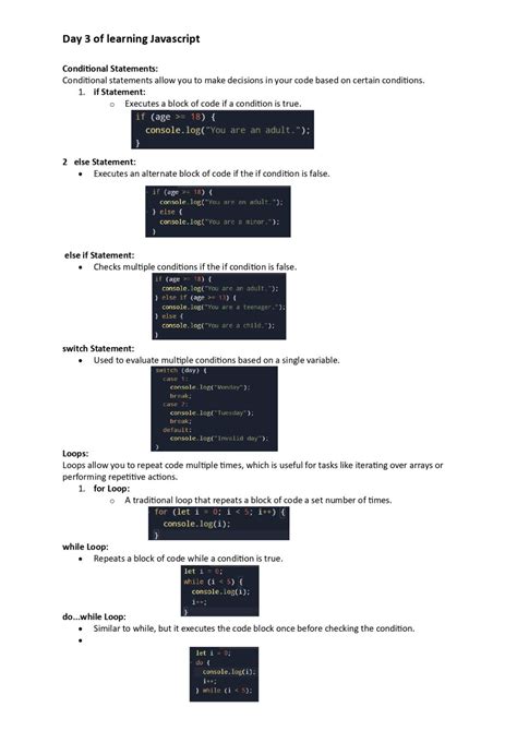 harshal sawale on linkedin javascript learningjourney day3 coding frontend controlstructures…