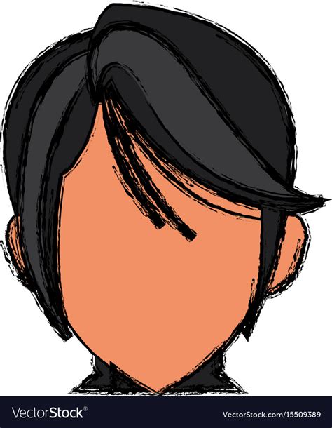 Head Female Hair Style Modern Royalty Free Vector Image
