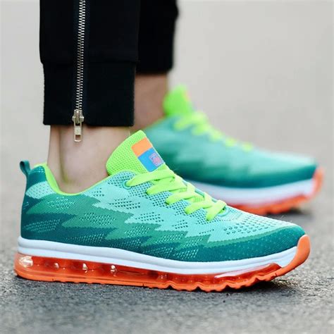 Outad Men Air Cushion Running Shoes Super Light Adult Sneakers Multi