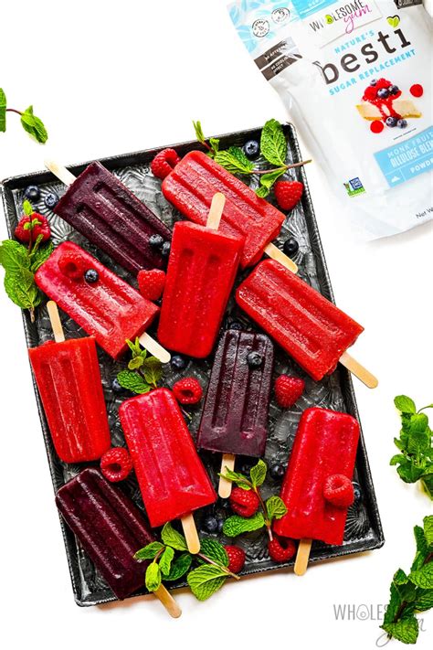 Sugar Free Popsicles 3 Ingredients Wholesome Yum