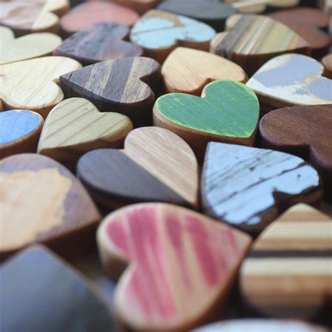 Handmade Wooden Hearts Dennehey Design Co