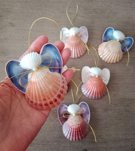 Seashell Angel Seashell Christmas Ornament Beach Ornament Angel