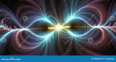 Visualization Of Propagating Colored Electromagnetic Waves Stock