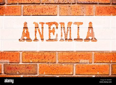 Conceptual Announcement Text Caption Inspiration Showing Anemia