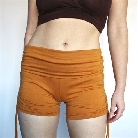 Cinched Booty Shorts ☾• In Orange 🧡 Made For Depop