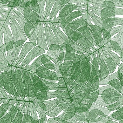Seamless Palm Tree Leaves Pattern — Stock Vector 17239929