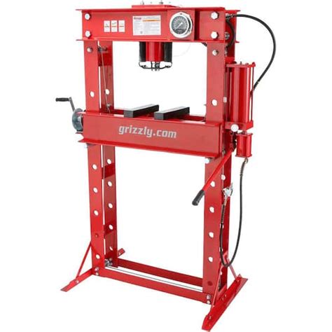 Grizzly Industrial 50 Ton Air Hydraulic Shop Press T27978 The Home Depot