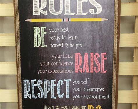 Classroom Decor ~ Classroom Rules Sign ~ Teacher Classroom Decor