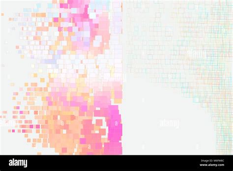 Color Abstract Square Rectangle Pattern Generative Art Background Vector Illustration Graphic