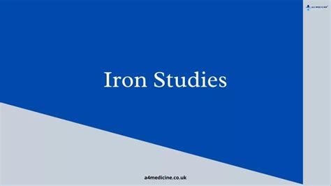 Ppt Iron Studies Interpretation A4 Medicine Powerpoint Presentation