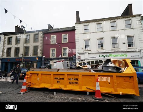 The Clean Up Gets Underway On Main Street In Midleton Co Cork After
