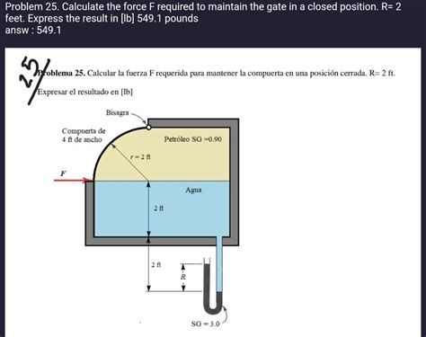[solved] problem 25 calculate the force f required t