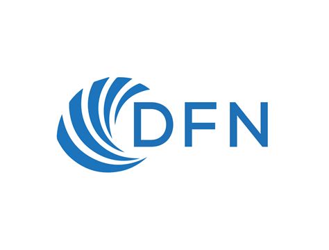 Dfn Letter Logo Design On White Background Dfn Creative Circle Letter