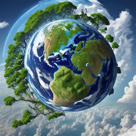 Premium Photo New Photo Illustration Of Planet Earth With Trees
