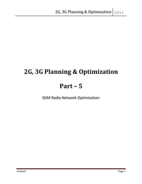 Lte Optimization Engineer Pdf