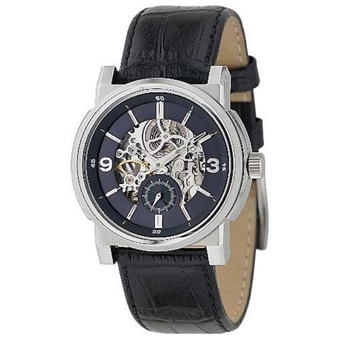 Fossil Mens Black Dial Skeleton Watch Free Shipping Today