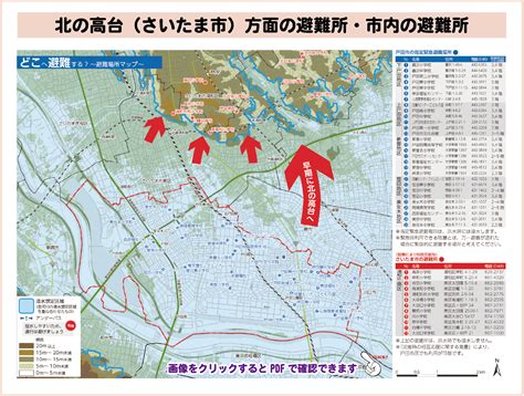 水害避難方法－戸田市水害犠牲者ゼロのまちづくり