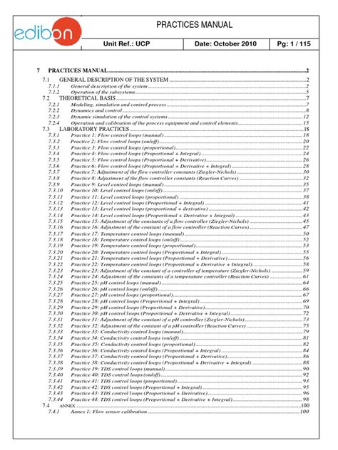 Ucp Process Control Manual 1 Pdf Control Theory Control System