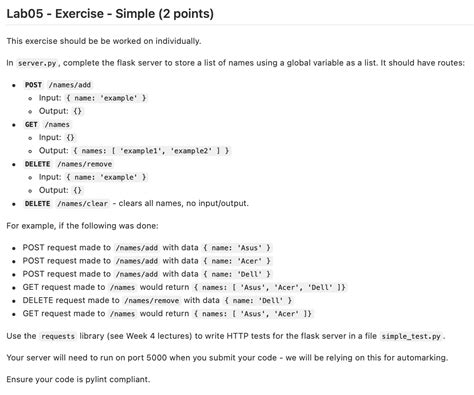Solved Lab Exercise Simple Points This Exercise Chegg