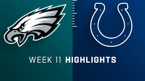 Philadelphia Eagles Vs Indianapolis Colts Highlights Week 11