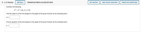 Solved 5 1 Points DETAILS TANAPCALCBR10 3 6 032 EP NVA Chegg