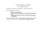 Stats Assignment 1 Pdf Stat 245 3 Assignment 1 Compulsory Due