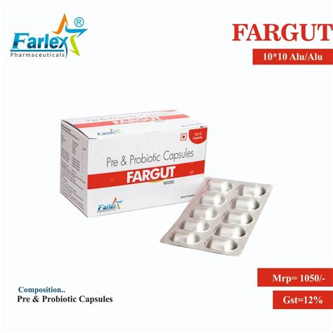 Pre And Probiotic Capsules Fructo Oilgosaccharides 100mg For Clinical Packaging Size 100