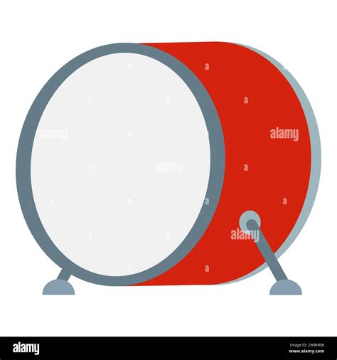 Bass Drum Clipart Cartoon Style Simple Cute Classical Bass Drum