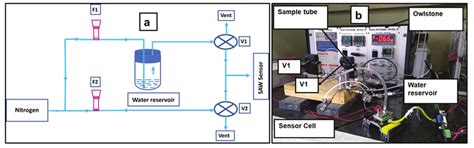 A Schematic Of The Humidity Generator Setup And B Actual Test Setup