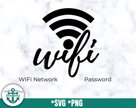 Wifi Password Svg Png Wifi Password Sign Svg Wifi Sign Digital Etsy