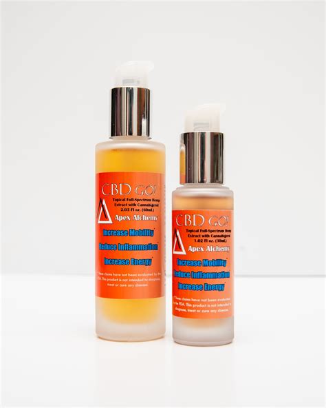 Cbd Go Topical Gel Apex Alchemy