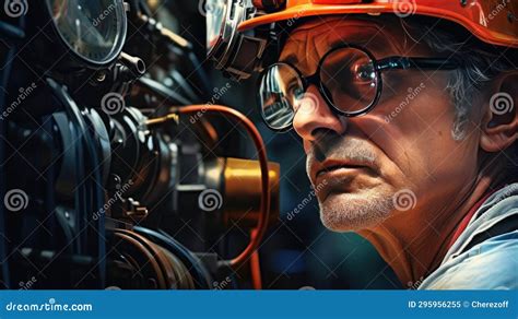 Process Optimization Engineer At Work Stock Illustration Illustration