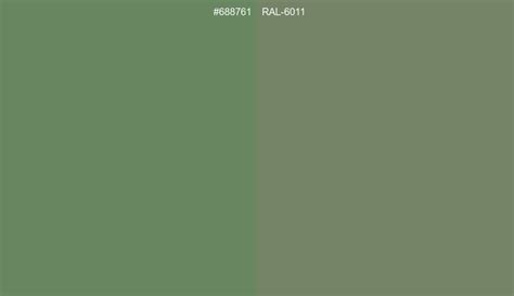HEX #688761 to RAL Code RAL 6011 Conversion chart (RAL Classic)