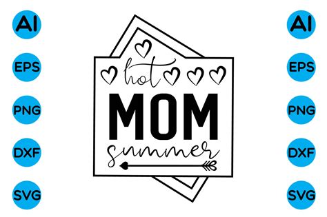 Hot Mom Summer Graphic By Creative Art · Creative Fabrica