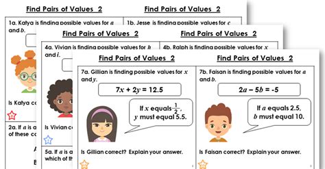 Year 6 Find Pairs Of Values 2 Lesson Classroom Secrets Classroom