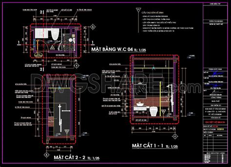 179 Wc Layout Plan And Elevations Details Cad Drawings Download