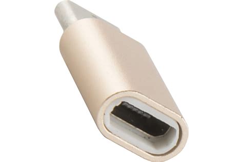Адаптер переходник Red Line Micro USB Type C золотой УТ000013669