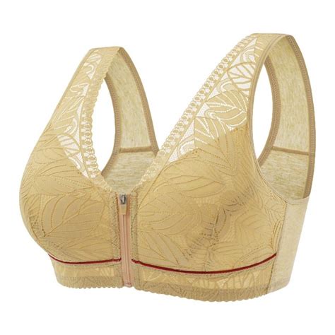 Xmarks Front Closure Bras For Women Plus Size Zipper Support Wireless