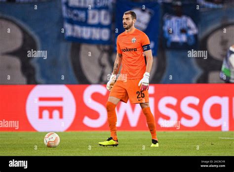 Zurich Switzerland October 06 Goalkeeper Yanick Brecher Of Fc Zurich Controls The Ball