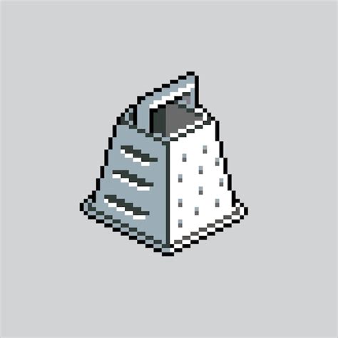 Premium Vector Pixel Art Illustration Grater Pixelated Grater Kitchen