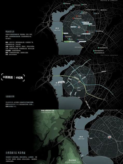 高级感教你如何快速制作景观区位分析图 文本开篇区位分析图前期分析做法 在设计方案前期不可避免的需要分析场地周边环境条件交通条件