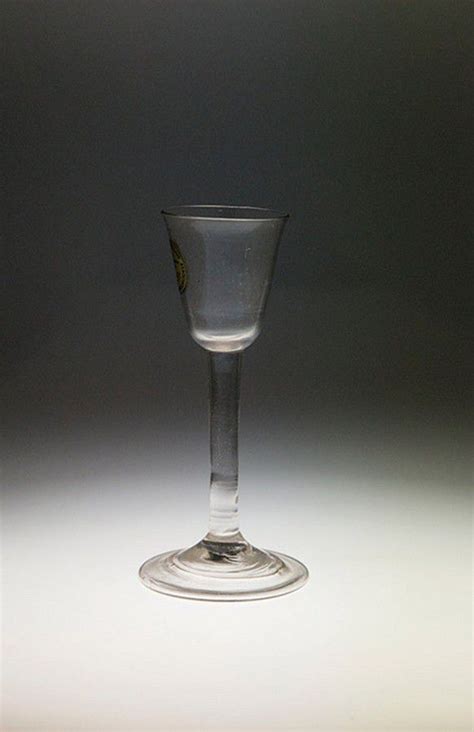 Folded Foot Wine Glass British Georgian Glass