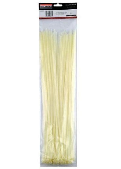 Abraçadeira de Nylon Starfer Branca 4 8x250mm 100 unidades