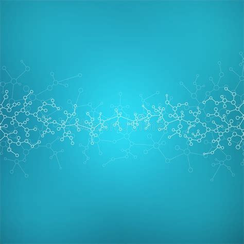 Structure Molecule Of Dna And Neurons Abstract Background Stock Vector Illustration Of Bases
